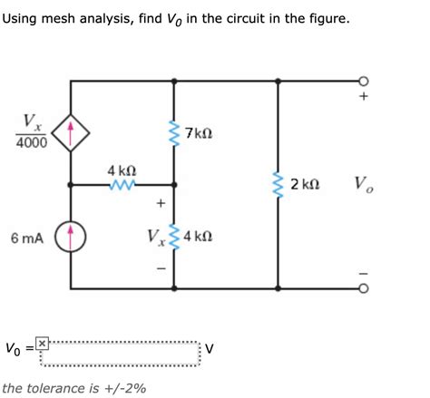 Solved Chapter Problem Find Vo In The Circuit In Chegg Com