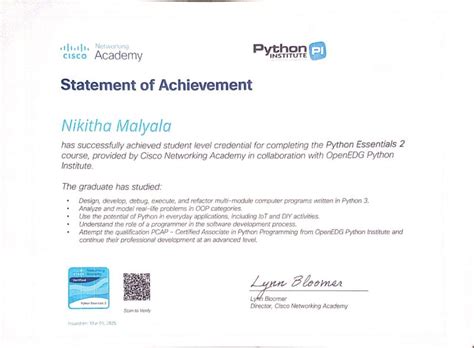 python advancedpython codingjourney skilldevelopment… nikitha malyala