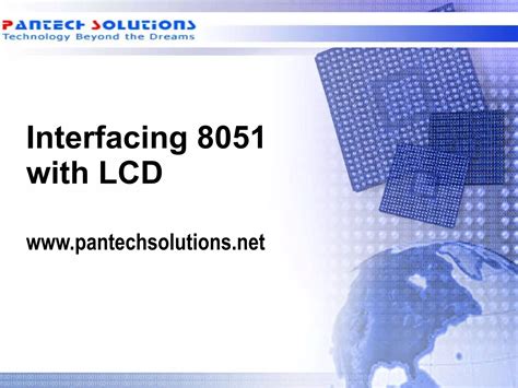 Interfacing Lcd With 8051 Microcontroller Ppt