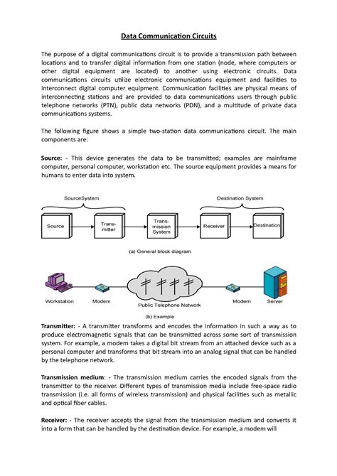 Data Communication Circuits Data Communications Circuits Utilize Data Communication Circuits Data Communications Circuits Utilize