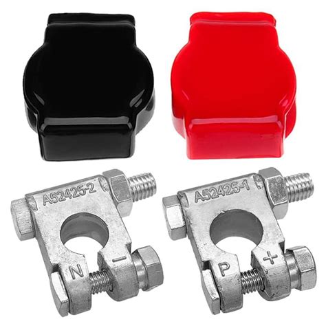 Battery Terminals Heavy Duty Battery Terminal Negative And Positive With Plastic Cover Made Of
