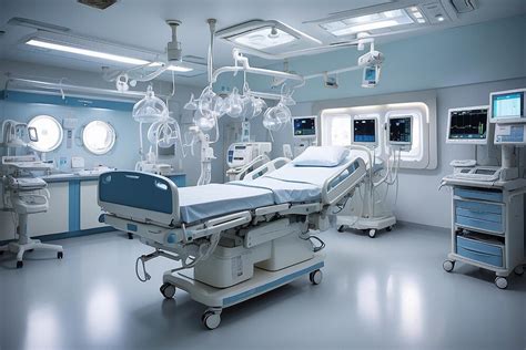 Premium Ai Image The Icu In The Hospital Lights Up To Treat Coma Patients