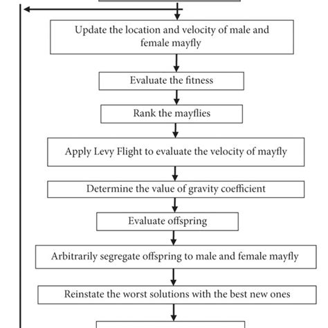 Flowchart Of The Proposed Improved Mayfly Optimization Algorithm Download Scientific Diagram