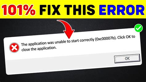 The Application Was Unable To Start Correctly Xc B Click Ok To Close The Application