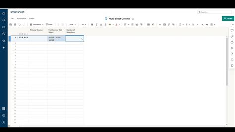 Smartsheet Multi Select Dropdown Column Countm Youtube