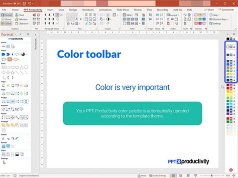 Akut System Feminin Powerpoint Import Color Palette Lehnen Brennen