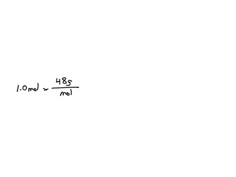 Solved The Gram Formula Mass Of A Compound Is 48 Grams The Mass Of 1