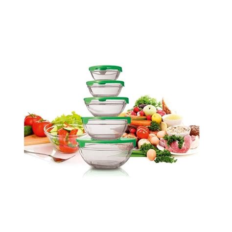 Комплект от 5 стъклени купи с капаци Regal Trade Emag Bg