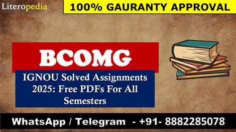 Ignou Bcomg Solved Assignments 2025