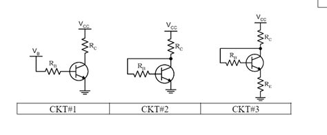 Solved Analyze The Circuits Shown Given That VCC V Chegg