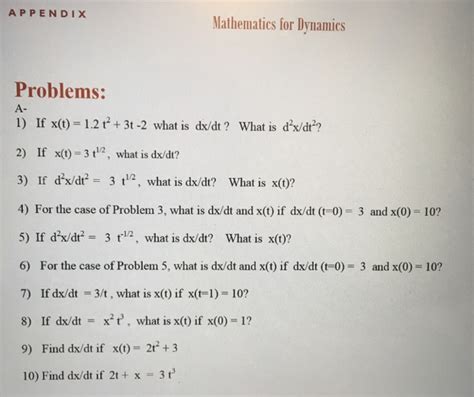Solved If X T 1 2 T 2 3t 2 What Is Dx Dt What Is Chegg Com