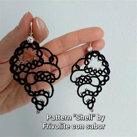 Tatting Pattern Pdf Shell By Frivolite Con Sabor For Shuttles Etsy Tatting Patterns Tatting