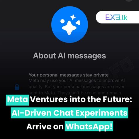 Meta Whatsapp Aichat Innovation Messagingevolution Exelk Srilanka It Software