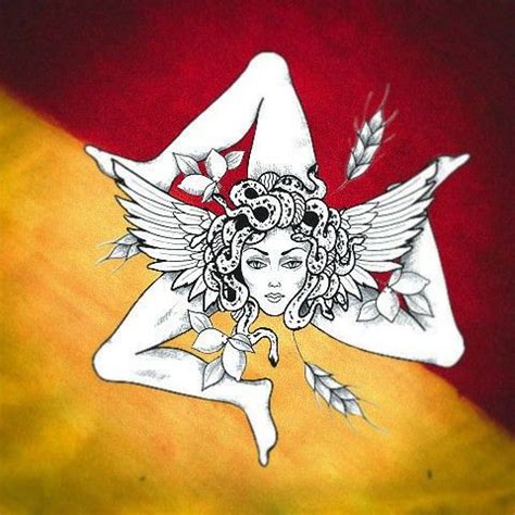Τρισκελής Sicilian Tattoo Sleeve Sicilian Tattoos For Women Sicilian Flag Tattoo