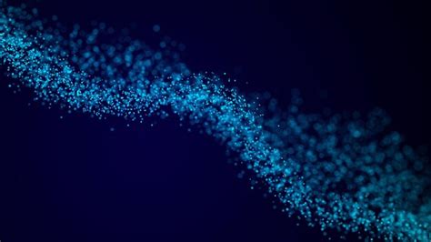 Premium Photo Abstract Futuristic Background Big Data Visualization Dynamic Wave Of Particles