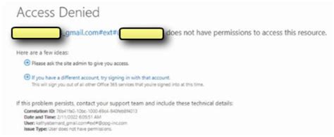 access denied when sharing sharepoint site to external users