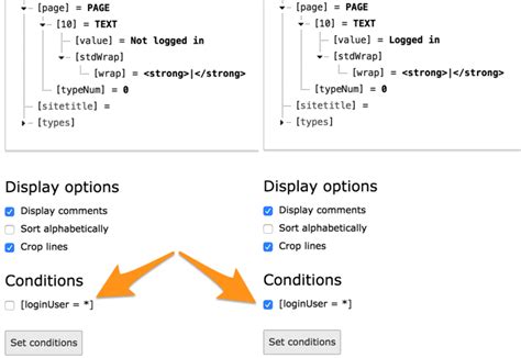 Conditions — Typo3 Explained 87 Documentation