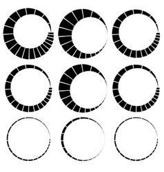 Preloader Buffer Symbol Elements Circular Vector Image