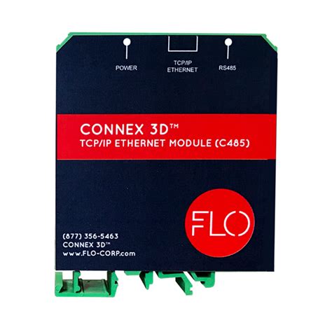 tcp ip ethernet module c485 connex compatible flo corp