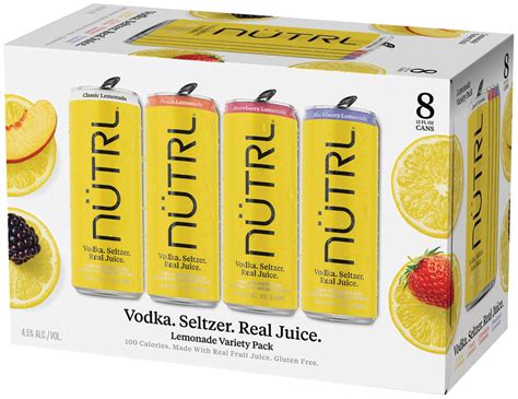 Nutrl Hard Seltzer Variety Pack 8 Pack Cans 8 Pack Of 12 Oz Can