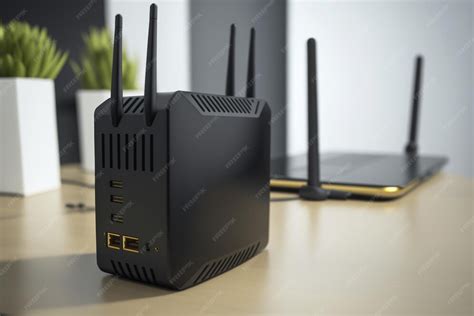 premium photo router on the table router is a device that forwards data packets between