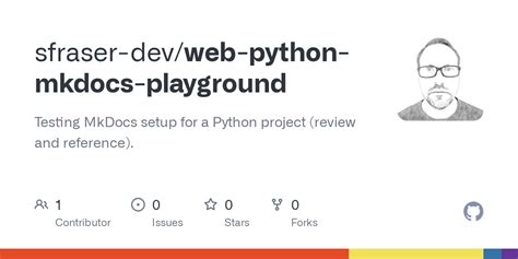 Github Koalatreehotelpython Mkdocs Playground Testing Mkdocs Setup For A Python Project