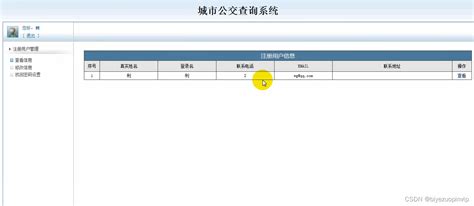 基于java环境下的城市公交查询系统设计与实现 java 公交查询 csdn博客