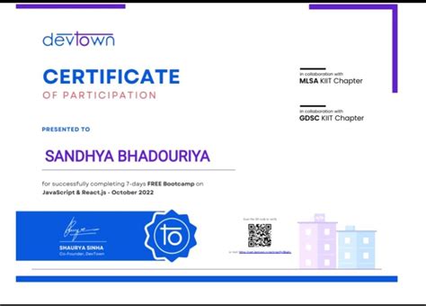 Sandhya Bhadouriya On Linkedin Hey Everyonehere Is My Another Achievement From Devtown