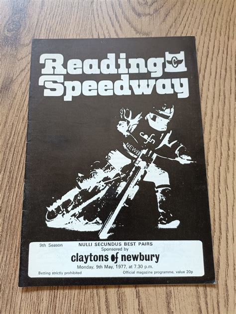 Nulli Secundus Best Pairs 1977 Speedway Programme Rugbyreplay
