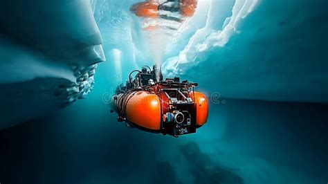 Exploring The Depths With Advanced Underwater Drones In Icy Waters Stock Footage Video Of