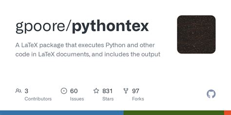 github gpoore pythontex a latex package that executes python and