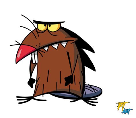 Daggett Beaver Angry Beavers Hd Drawing By Platinumshrineart On