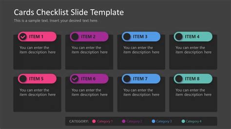 Dark Background Checklist Design Slidemodel Dark Background Checklist Design Slidemodel