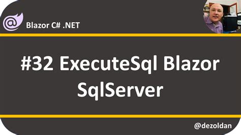 GitHub Dezoldan BlazorAppExecuteSql Database ExecuteSql Blazor SqlServer C NET