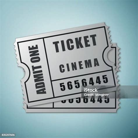 실버 영화관 티켓 아이콘 파란색 배경에 고립입니다 벡터 일러스트 레이 션 1에 대한 스톡 벡터 아트 및 기타 이미지 1 Film Festival 가격 Istock