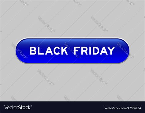 Blue Color Capsule Shape Button With Word Black Vector Image