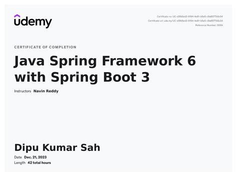 Java Springframework Springboot Udemy Learning
