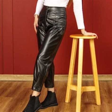 خرید و قیمت شلوار چرم پیلی دار دخترانه و زنانه شلوار شیک و مجلسی برند