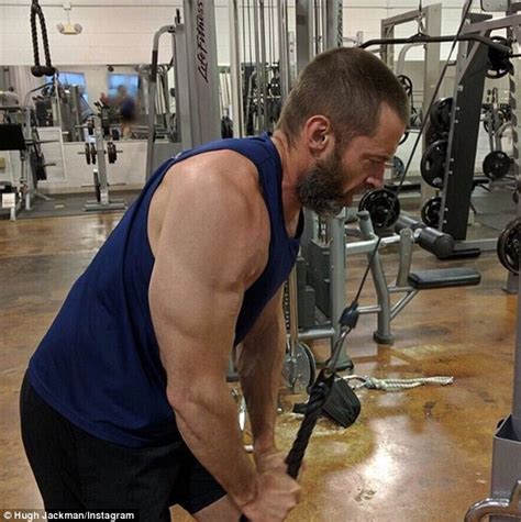 Hugh Jackman Shows Off His Ripped Physique On Bondi Beach Daily Mail Online