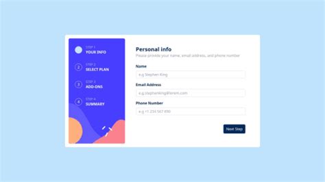 Frontend Mentor Multistep Form With React And React Router Dom