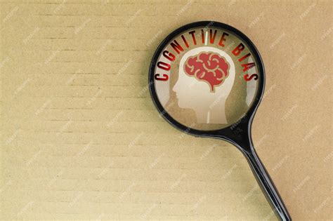 Premium Photo Magnifying Glass With Brain Icon And The Word Cognitive Bias Systematic Patterns