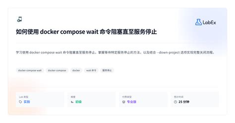 Docker Compose Wait 命令使用指南：阻塞直至服务停止 Labex