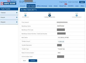 HDFC Netbanking Login Registration Activate Fund Transfer Payments