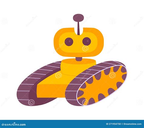 Robot Automated Cyborg Artificial Intelligence Stock Vector
