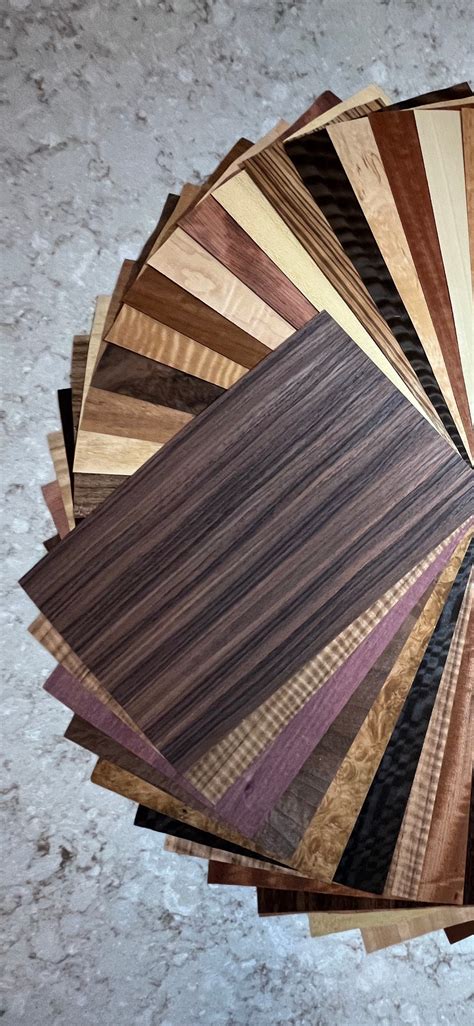 Exotic Highly Figured All Wood Veneer Sheets From Around The World 12