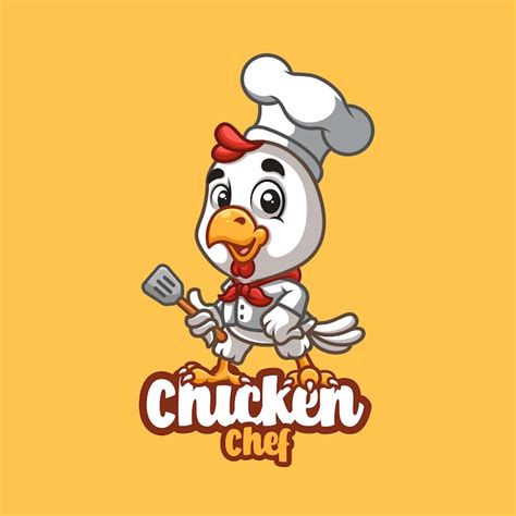 Premium Vector Chicken Chef Cartoon Mascot