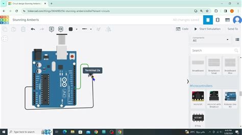 Button With Arduino In Tinkercad Circuit Code Arduino Programming In Hindi Youtube