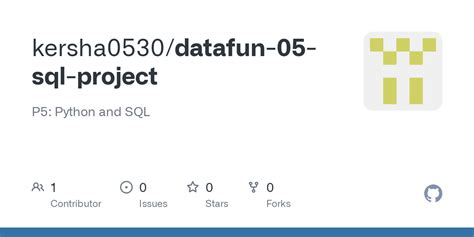 Github Kersha0530datafun 05 Sql Project P5 Python And Sql