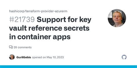 Support For Key Vault Reference Secrets In Container Apps · Issue