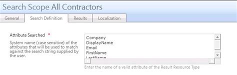 Search Scope Not Appearing Missmiis